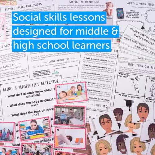 Social Skills for Middle & High School MEGA BUNDLE SEL Lessons & Curriculum