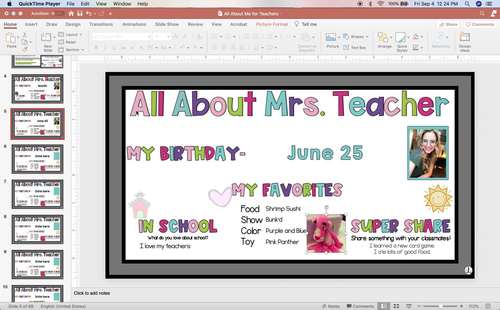 Digital All About Me for Powerpoint, Seesaw and Google Slides | TPT