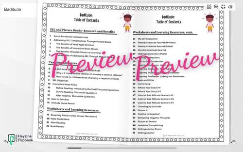 Baditude Interactive Read Aloud Lesson Plan Book Companion, ELA, SEL ...