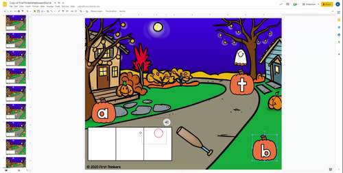 Halloween Phonics Games Short A CVC Words Google Slides Seesaw | Fall ...