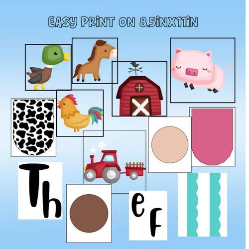 Down On The Farm Spring Bulletin Board Kit Classroom Decor Door Editable