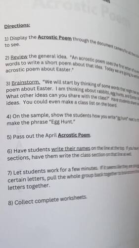 5th Grade No Prep Sub Plan April Bundle | Literacy, Math, and Art ...