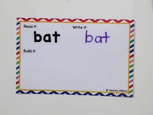 CVC Words - Read it, Write it, Build it Activity (142 Words) | TPT