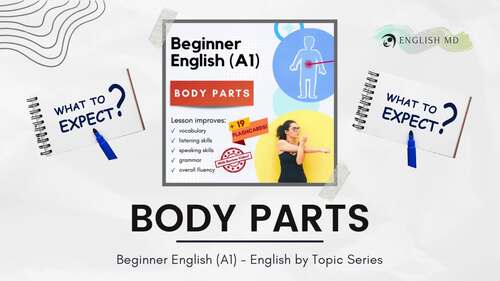 Body Parts | Parts of the Body | Beginner ESL for Teens & Adults (A1)
