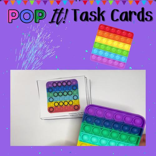 Pop It Math Task Cards for Counting, Subitizing, Spatial, Pattern ...