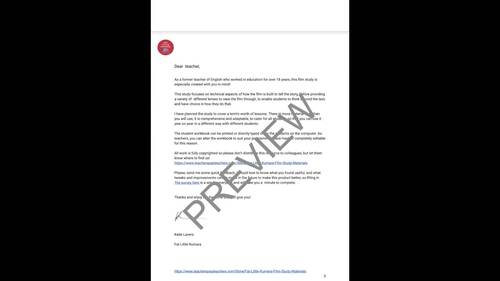 Fight Club Film Study | Teacher Notes | Pdf bw | US format | TPT