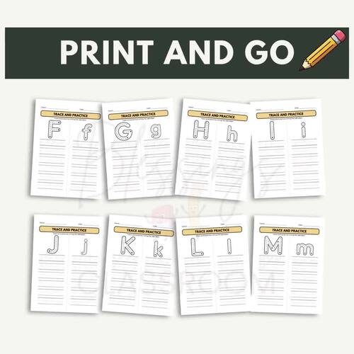 Alphabet Letter Tracing Worksheet | Aa to Zz Handwriting Practice ...