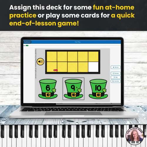 Counting with 10 Frames St. Patrick's Day BOOM™ Cards - Numbers 1-10 ...