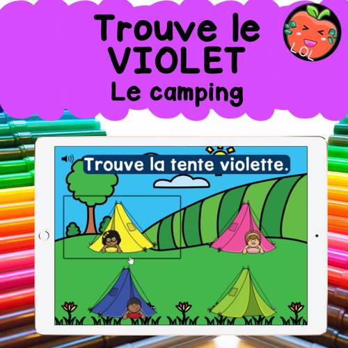 Trouve le VIOLET Reconnaître les couleurs | Cartes BOOM avec audio | Le ...