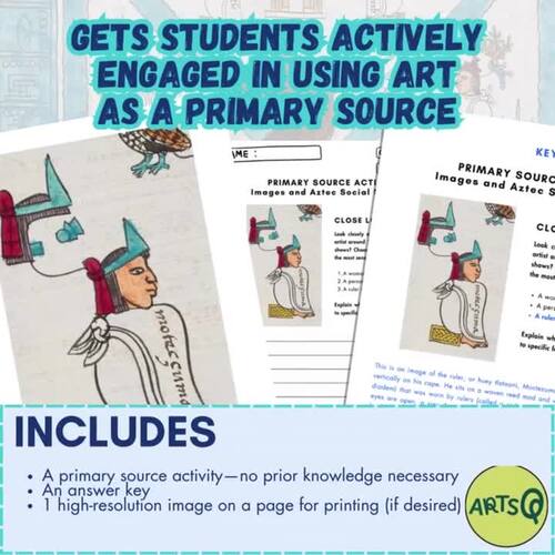 Aztec Social Structure and Images Activity Mesoamerica Primary Source ...