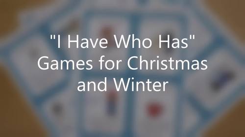 I Have Who Has Games | Christmas and Winter Bundle by Lessons by Molly