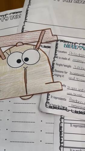 All About The Liberty Bell Graphic Organizer Craft by The Teaching Diva ...