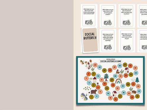 Social Butterfly Board Game to Help Children with Social Skills | TPT