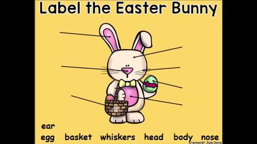Easter Rabbit Digital Interactive Notebook Google Classroom | TPT