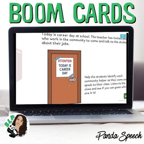 Guessing Game BOOM Cards! Community Helpers and Vehicles (2 in 1) Prek/k