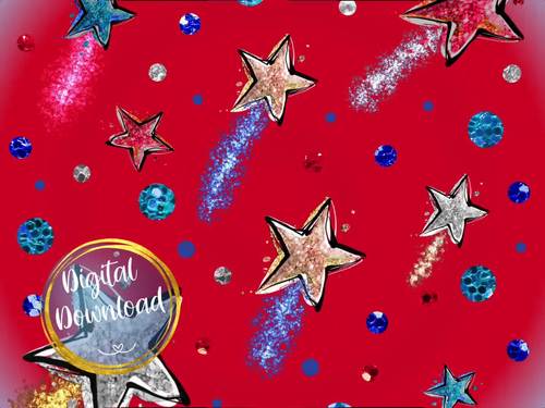 Stars and Stripes Seamless Digital Papers 12x12 Commercial Use by Teach ...