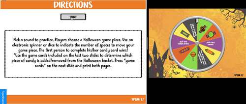 Trick-or-Treat Boom Card Bundle + Interactive Spinner by Speak EZ