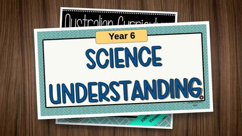 V9 SCIENCE - YEAR 6 Learning Goals/Intentions – 100% Editable | TPT