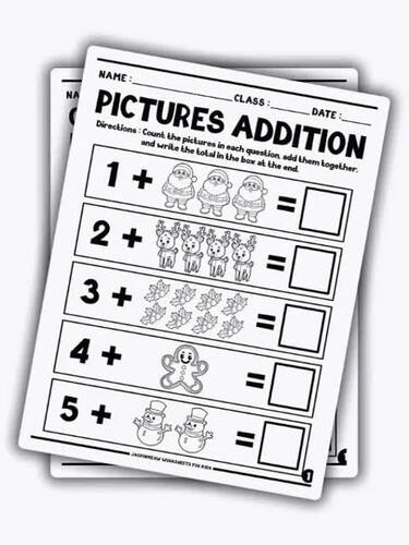 CHRISTMAS MATH EARLY LEARNERS PACK | COUNTING, ADDITION, SUBTRACTION ...