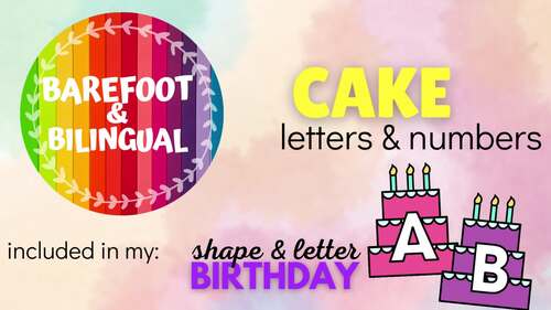 Birthday Cake Letter & Number Clipart | Birthday Clipart | TPT
