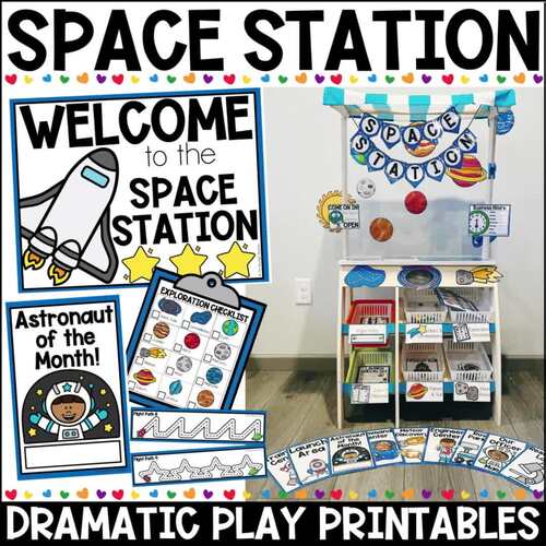 Space Station Dramatic Play Bundle Astronaut Printables, Centers ...