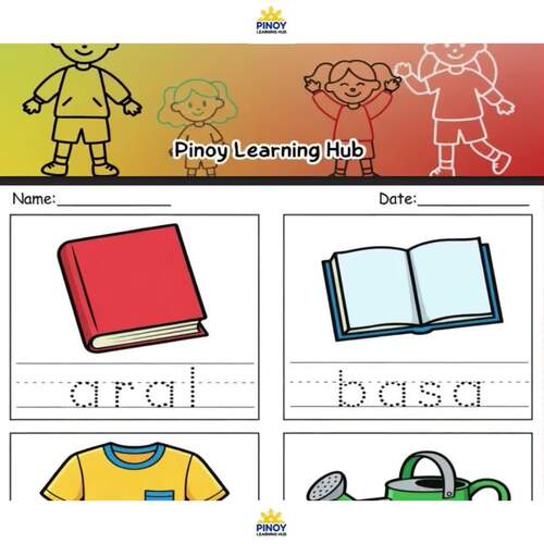 Tagalog Mga Pandiwa Worksheets | Filipino Verbs Tracing PDF Preschool