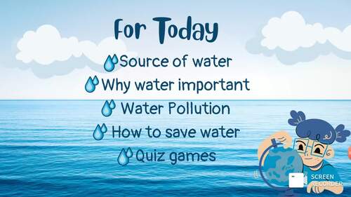 Source of Water, All About Water, Pollution, PowerPoint Lesson slides ...