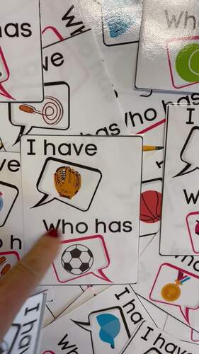 I have , Who has SPORTS ~ A fun vocabulary game to build social skills