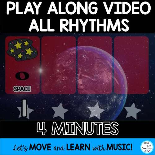 Rhythm Play Along Video and Activities: {Whole Note} (All Levels) Space ...
