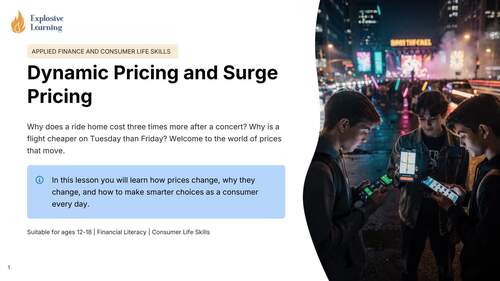 Dynamic Pricing And Surge Pricing | Editable Classroom Lesson for ...