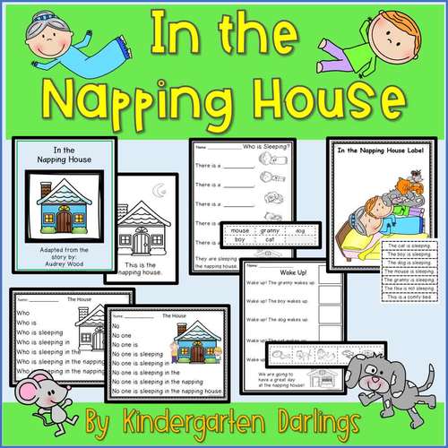 Napping House Literacy and Math No Prep Activities and Emergent Readers