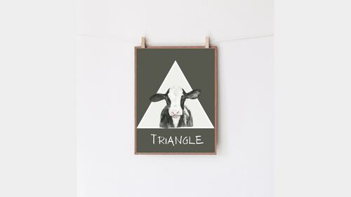 Farm Themed Shape Posters by This Marvelous Life | TPT