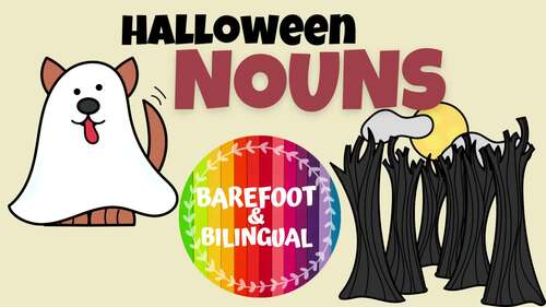 Halloween Nouns Clipart - Grammar Clipart | TPT