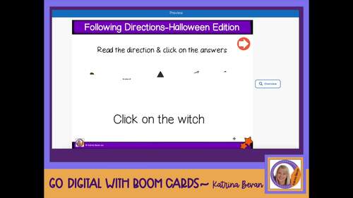 Boom™ Cards: Following Directions-Halloween Edition by Katrina Bevan