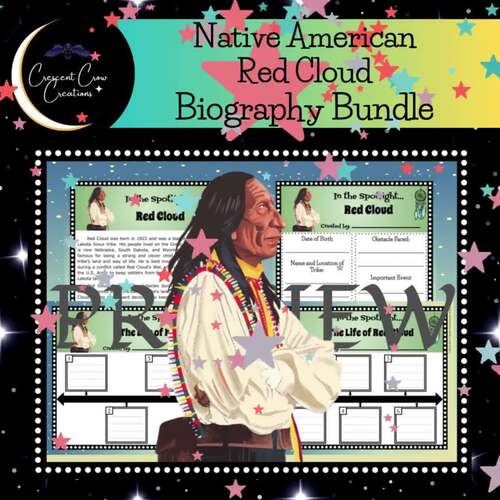 Red Cloud Biography Report | Reading Passage & Graphic Organizers