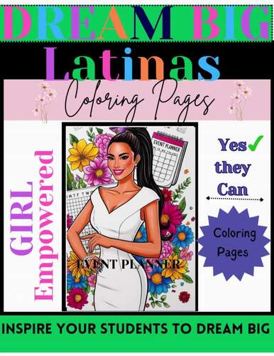 Girl Boss Coloring pages- English Professions Empowered Young women