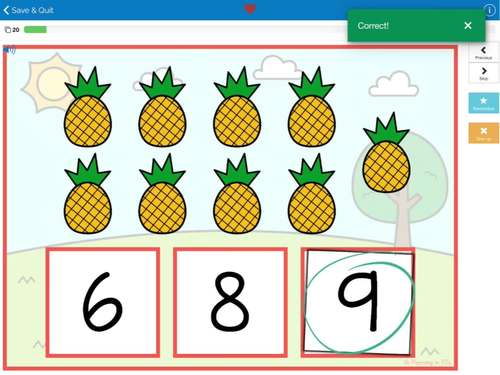 FRENCH Counting 1-20 Summer Digital Boom Cards™ | Compter de 1 à 20 ...