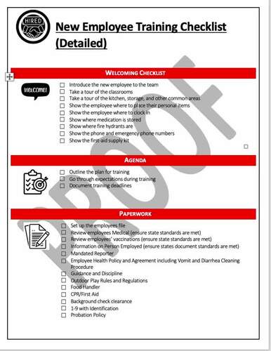 New Employee Training and Orientation Checklist (Detailed) by Admin 4 You