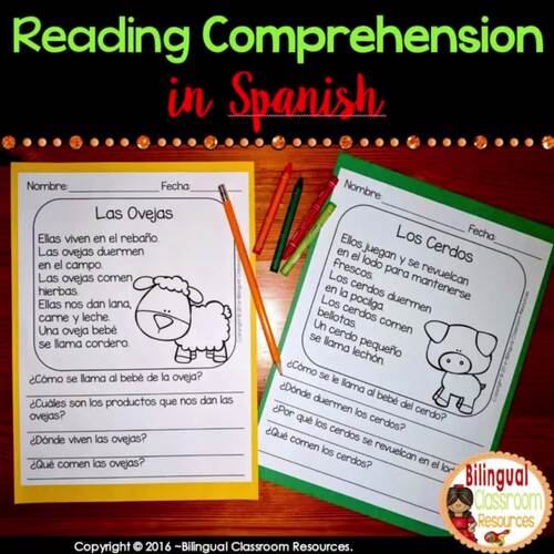 Lectura de comprensión- Reading Comprehension In Spanish | TPT