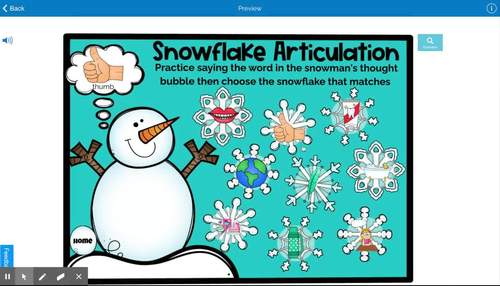 Boom™ Cards Snowflake Articulation TH, L, L BLENDS for Speech Therapy