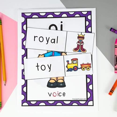 Diphthongs Phonics Practice oy oi by PrintablePrompts | TpT