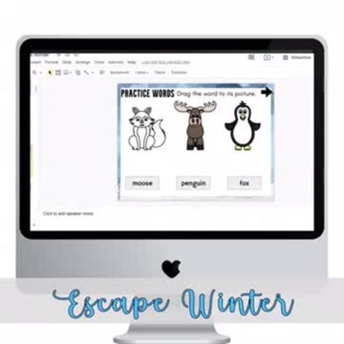 Winter Escape Room ELA Winter ELA Activities Kindergarten Game Google ...