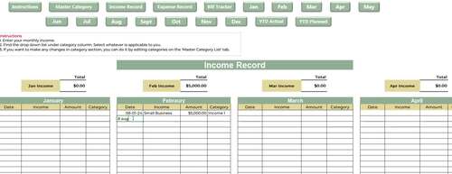 Personal Finance Literacy Project, Monthly Household Budgeting Activity