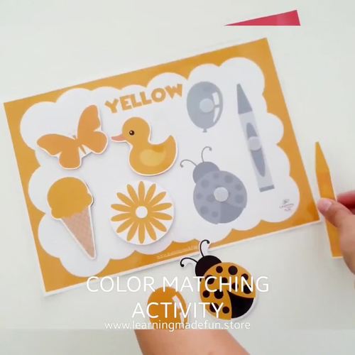 Color Matching Activities Colour Sorting Toddler Busy Book Preschool ...