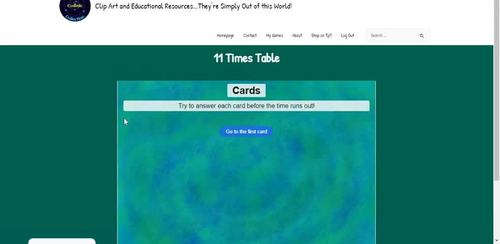 Multiplication Fact Fluency Game - 11 Times Table Review - Printable ...