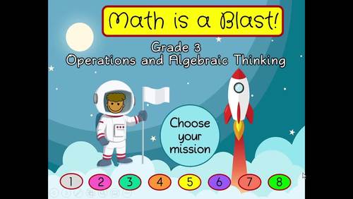 Third Grade- Operations and Algebraic Thinking GAME w/ Student ...