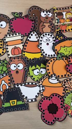 Fall Fine Motor Practice Hole Punch Cards Fine Motor Skills Activities