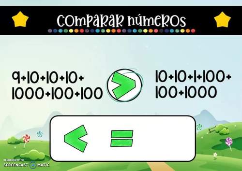 Comparar números Spanish distance learning Boom Cards by Madame Soleil