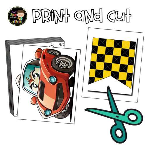 Back to School Bulletin Board Kit Classroom Door decoration Racing Editable