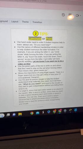 Adapted Handwriting Paper for Special Education by SPEDucator Resources